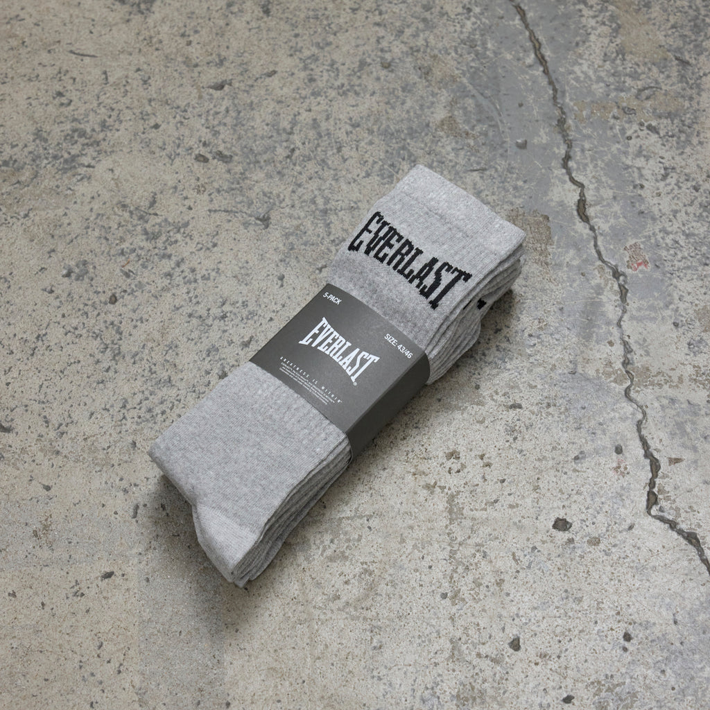 EVERLAST 5-pack Everyday Crew Socks - Grey – EVERLAST® Nordic