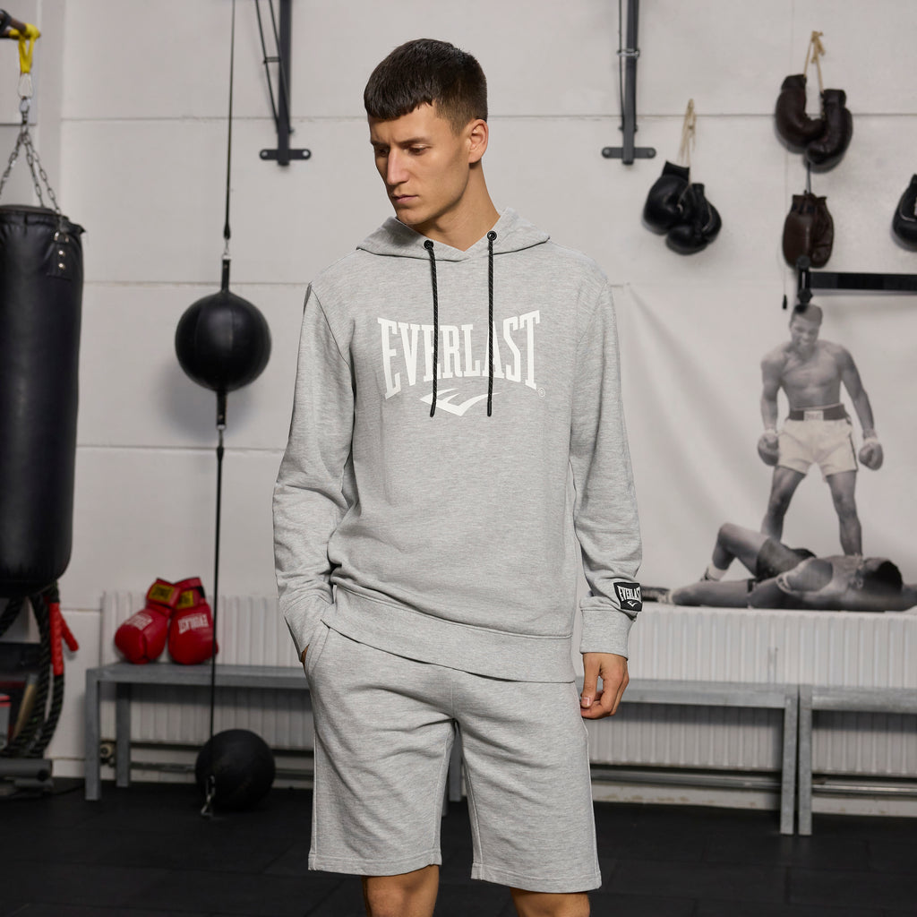 EVERLAST Mens Iconic Maximized Logo Sweat Hoodie - Grey – EVERLAST® Nordic